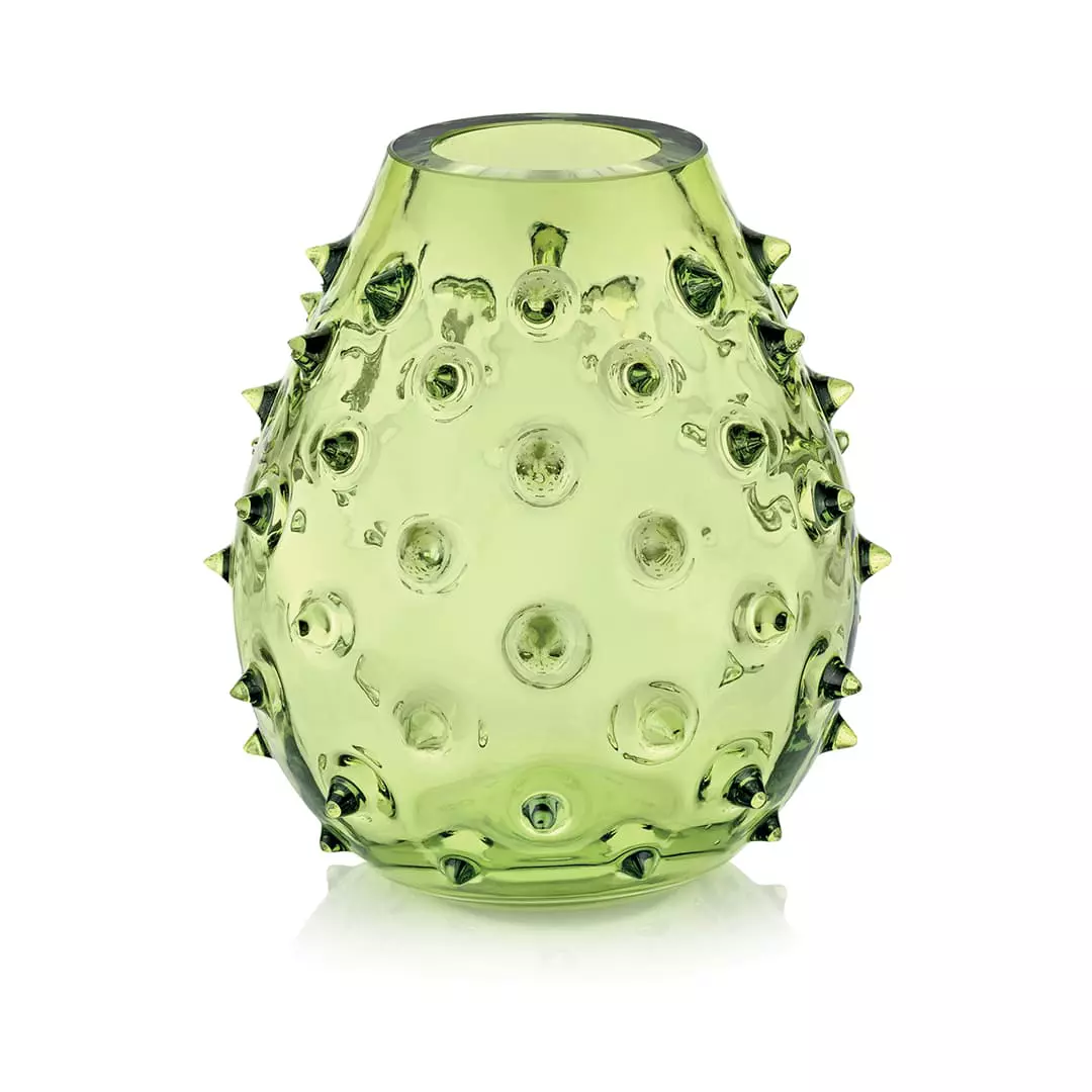 Gothic acid green vase H 23 cm - IVV
